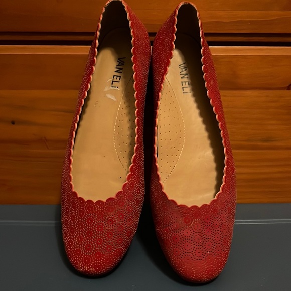 Vaneli | Shoes | Vaneli Red Flats | Poshmark